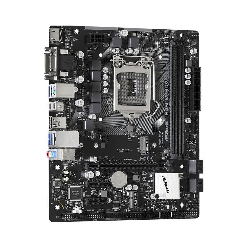 Mainboard ASROCK B460M-HDV (Intel B460, Socket 1200, m-ATX, 2 khe Ram ...